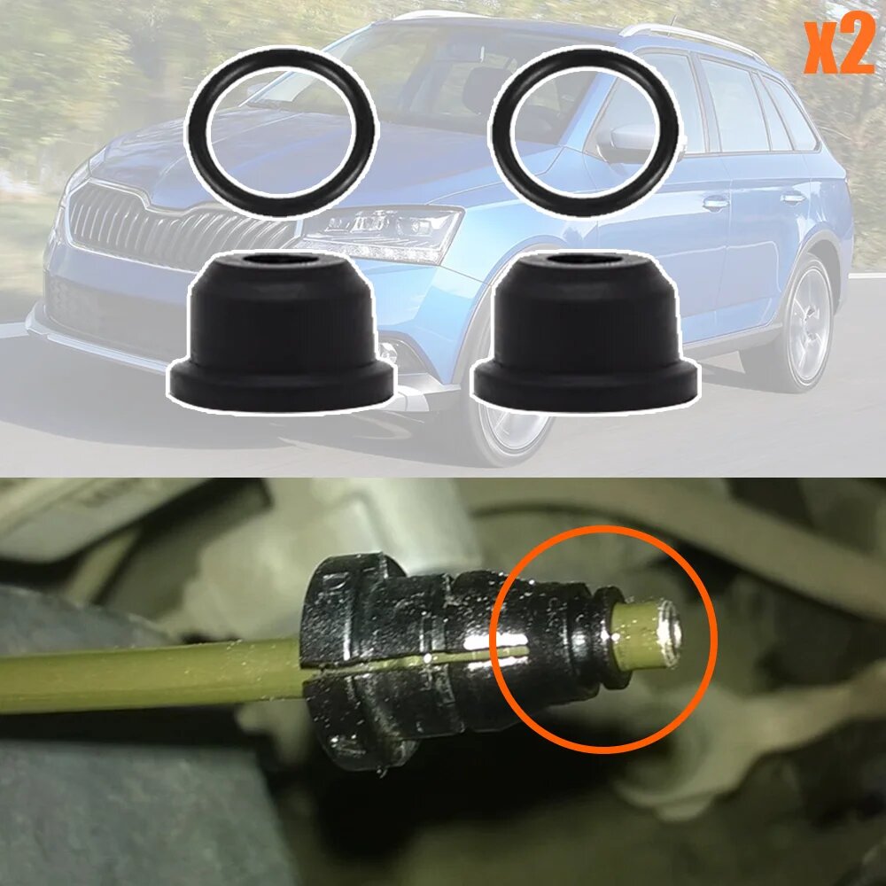 2 комплекта, ремонтный комплект уплотнений трубы главного цилиндра сцепления, 1K 0798741 02F 141143 A для Audi VW Skoda Seat 2005-2020 гг.