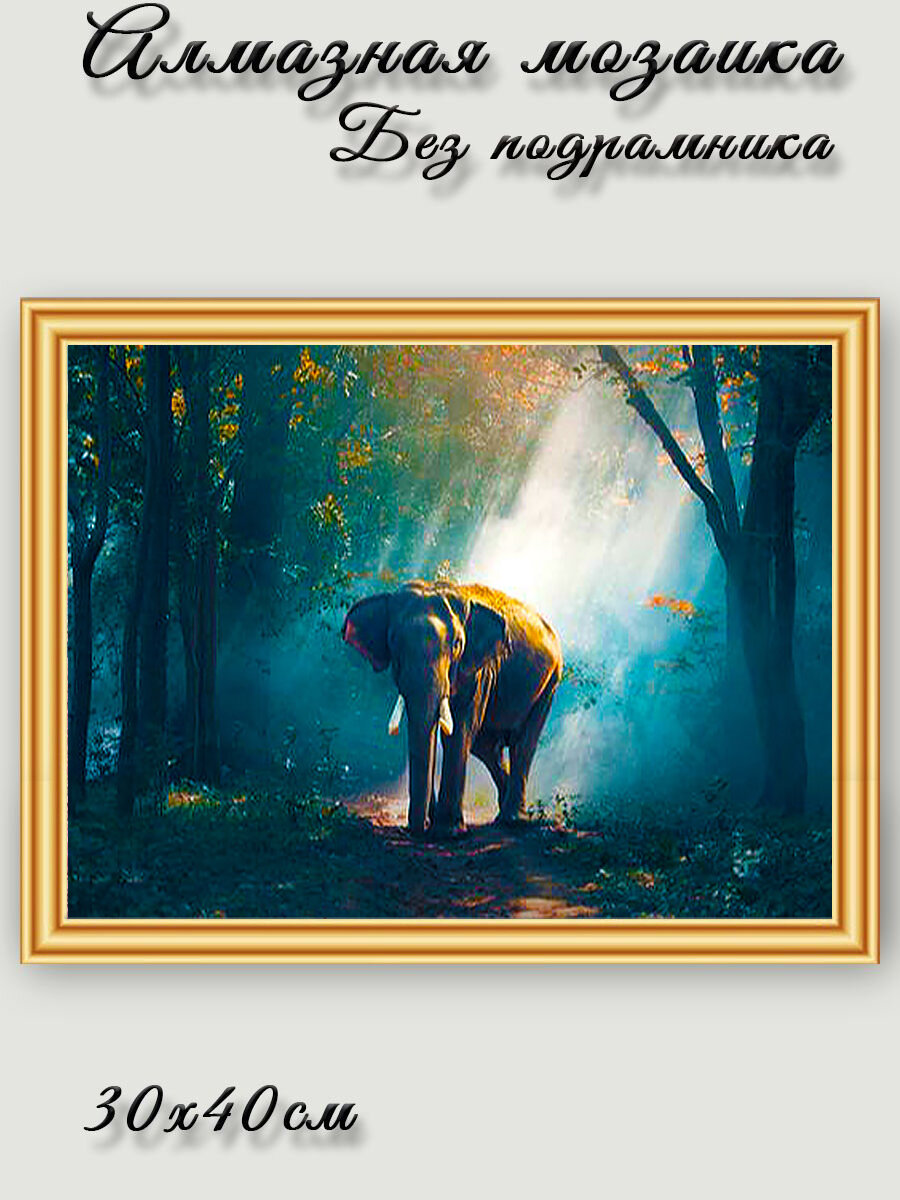Алмазная мозаика "Слон"