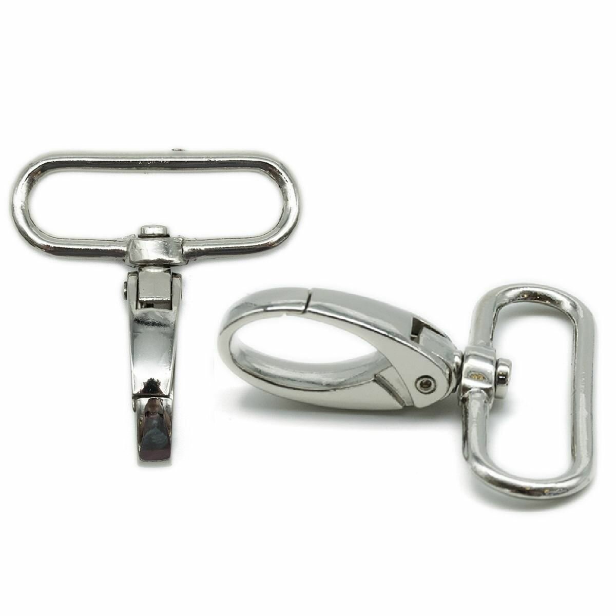 Карабины айрис С рамкой, 40х50 мм, цвет Никель, 817-046, 20 шт