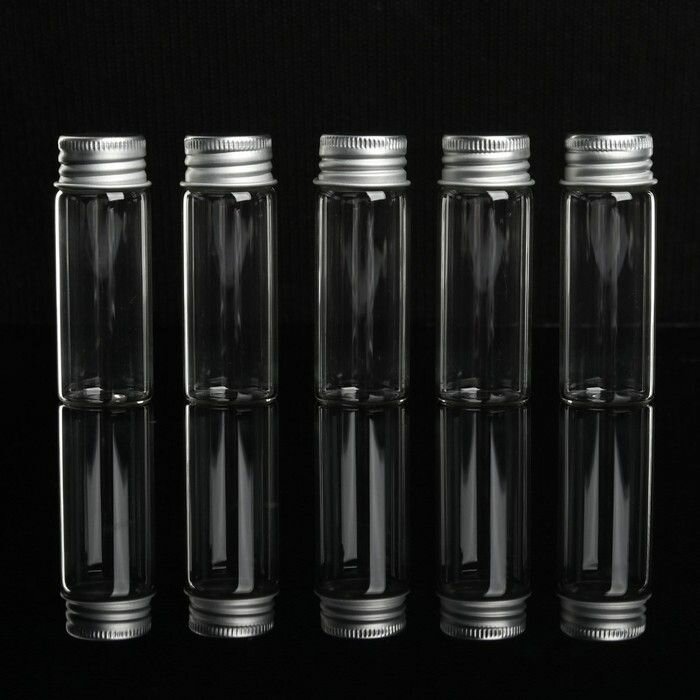 Баночка для хранения Арт Узор бисера d-2,2-6 см, 5 шт