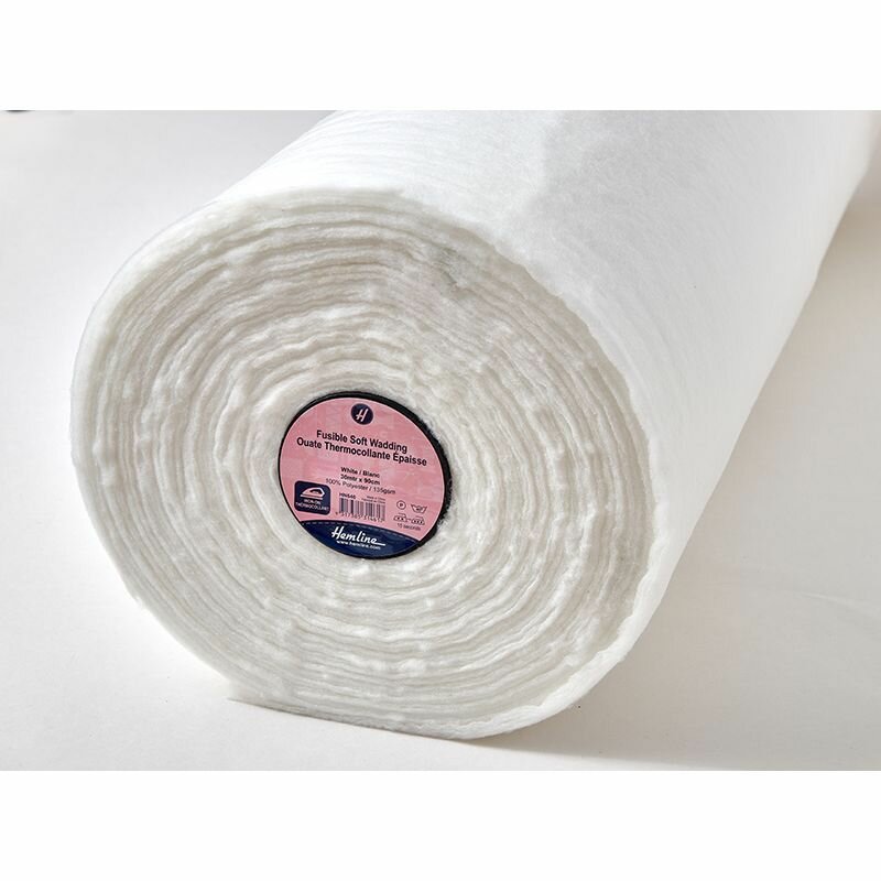 Наполнитель HEMLINE Прокладочный, средней плотности, с односторонним клеевым покрытием, белый