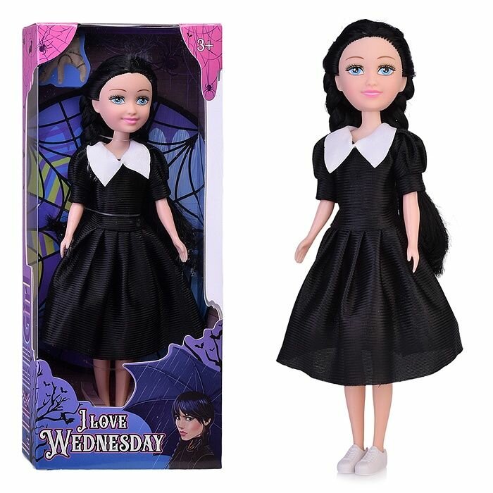 Кукла Карапуз "I Love Wednesday", 23 см, в платье