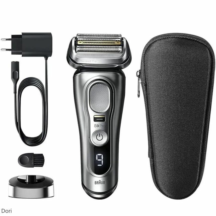 Электробритва Braun Series 9 Pro 9517S, плавающие головки, влагозащищенная, серебристая