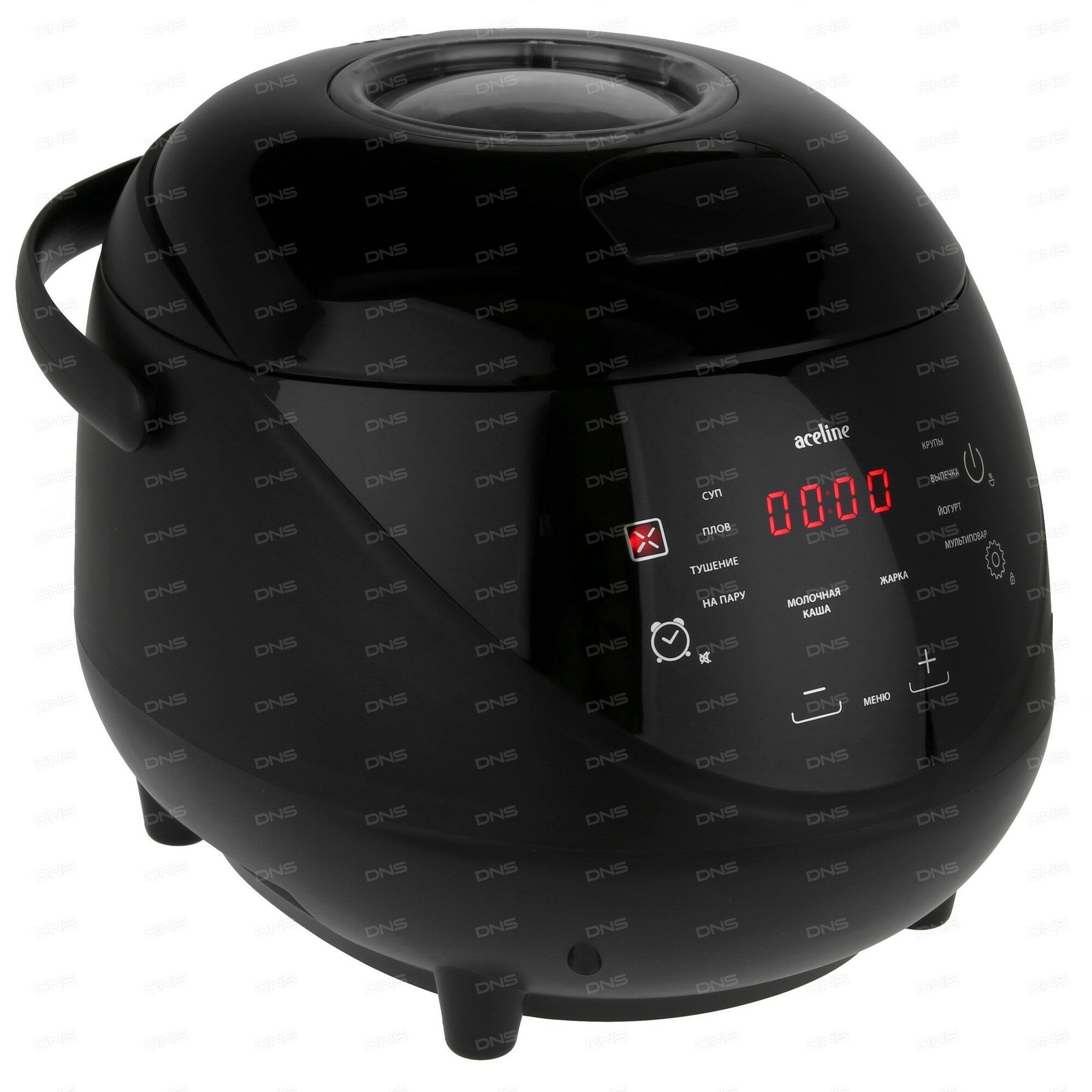 Мультиварка Aceline AMC553H, сенсорное управление, черный, 3л