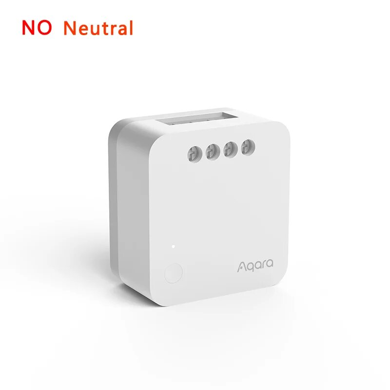 Модуль управления одним каналом Aqara T1 Zigbee 3.0 Беспроводной релейный контроллер 1 канал Без нейтрального провода Удаленное управление Совместим с Apple Homekit-Без нейтрального провода-1 шт.
