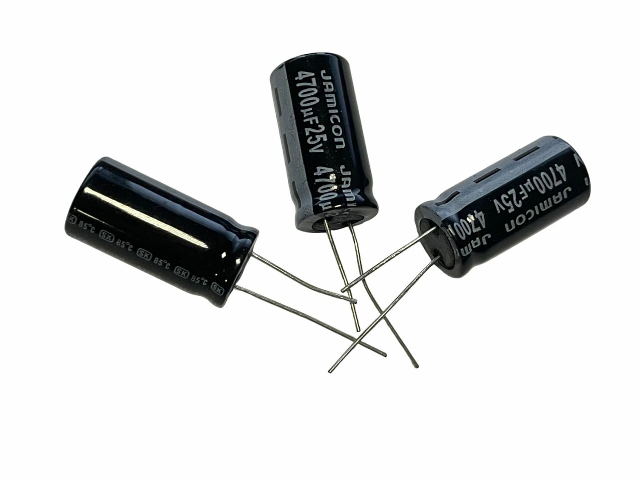 Конденсатор электролитический 4700мкФ-25В/4700uF-25V, 16/32мм, 3шт