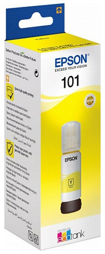 Контейнер с чернилами Epson 101 C13T03V44A, желтый для EcoTank L6160/6170