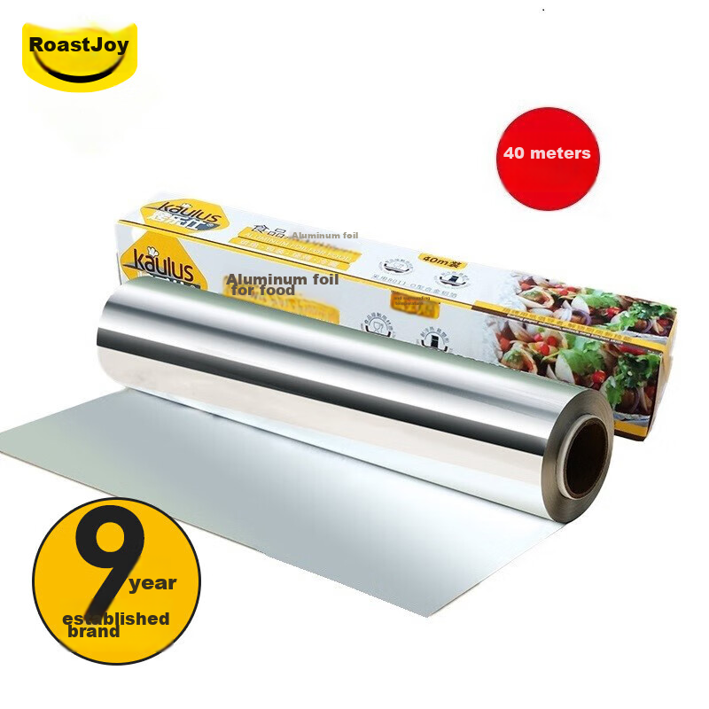 Kaoleshi Aluminum Foil for Air Fryer, 40 Meters Long * 30cm Wide, Oven And Barbecue Specialized Oil-Proof Aluminum Foil