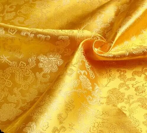 Полиэстер парча с рисунком дракона, 1 метр 17