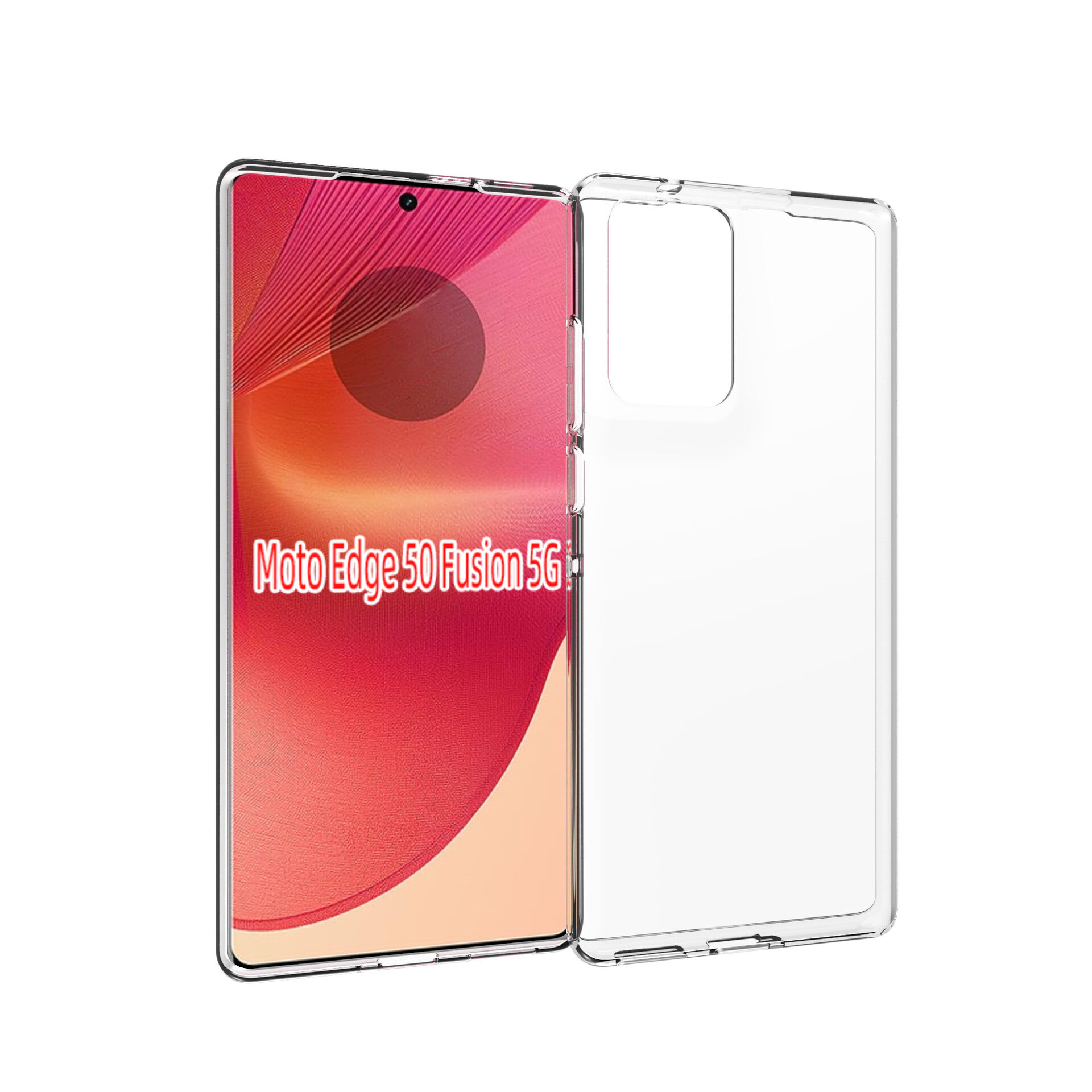 Чехол задняя-панель-накладка-бампер MyPads Tocco для Moto Edge 50 Fusion с усиленной защитой углов противоударный прозрачный MyPads