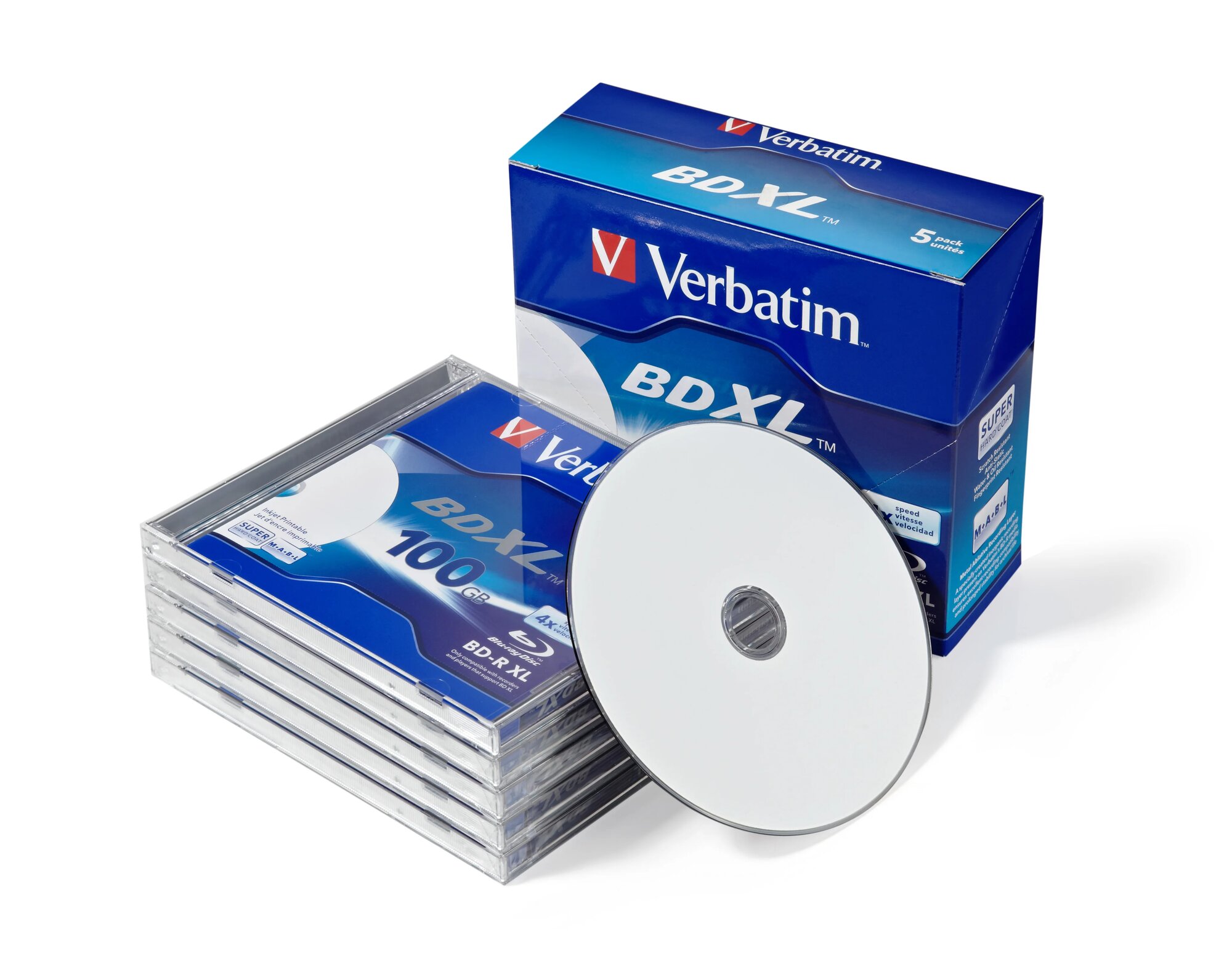 Диск Blu Ray 100 ГБ Bluray BDR BD-RL XL BDXL 100G 4X для струйной печати