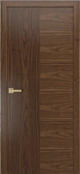 Межкомнатная Дверь Verda Плейн 1 Американский Орех Глухая / Верда.