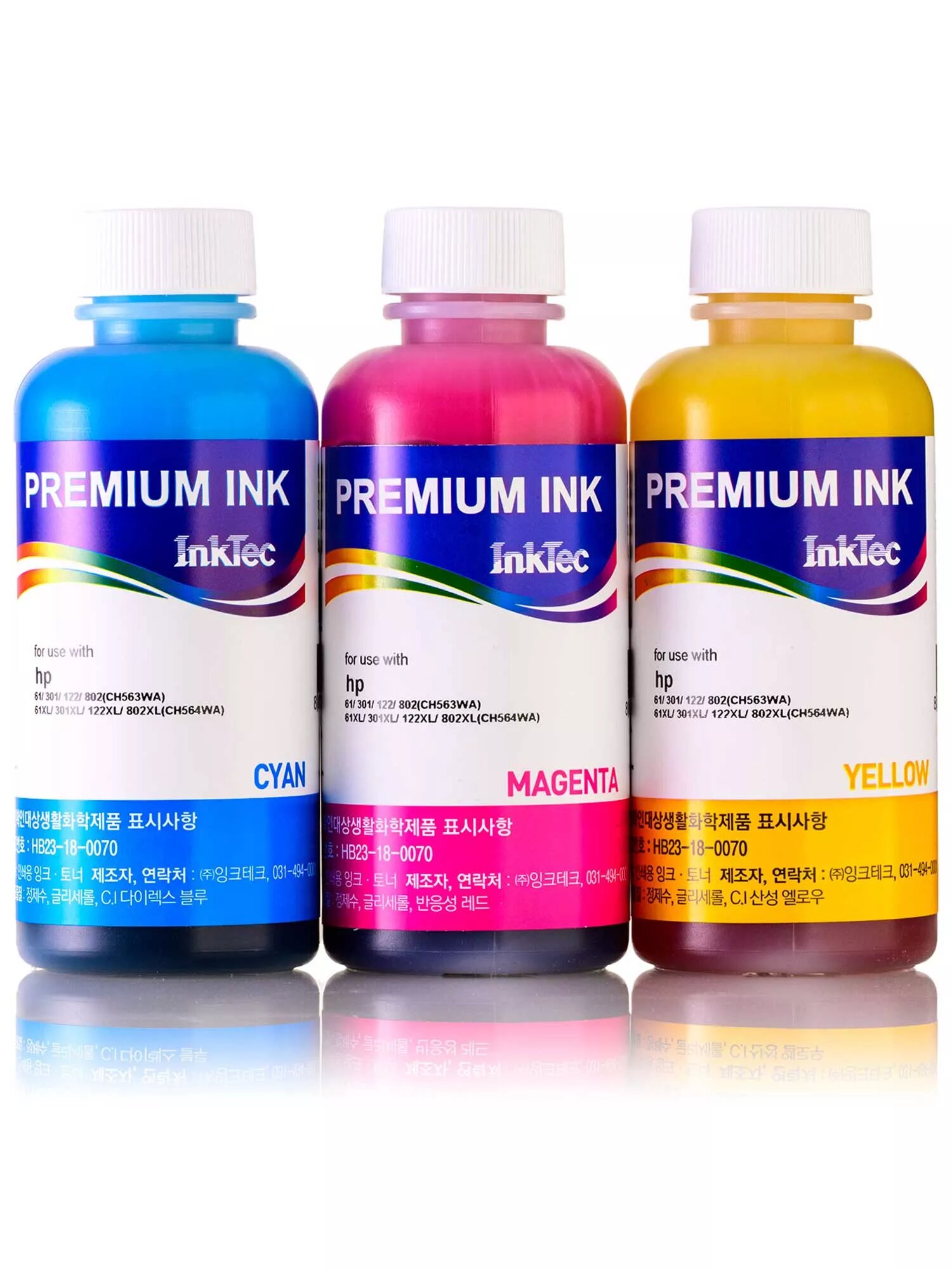 Чернила для заправки цветного картриджа HP 305 XL, (3YM60AE, 3YM63AE), 300 мл, 3х цв. комплект