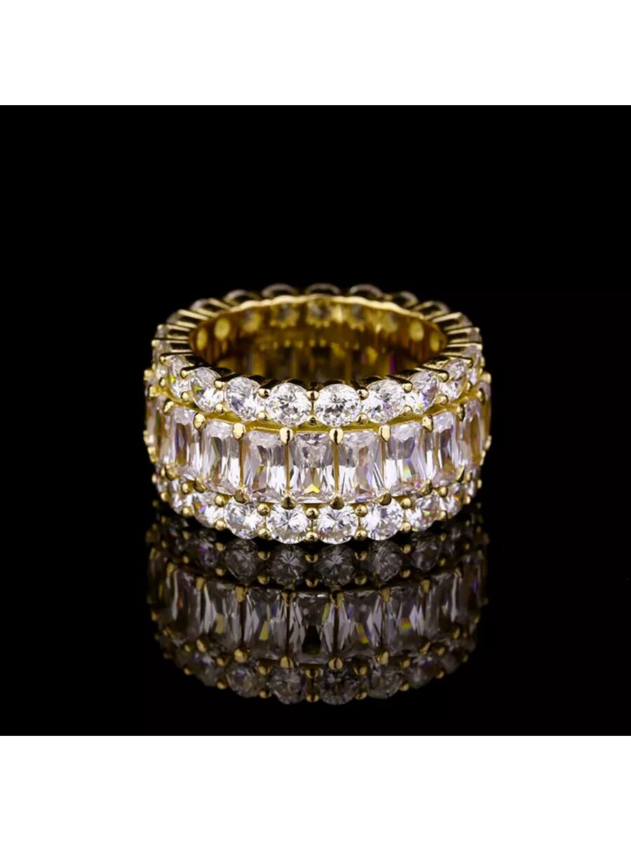 Кольцо, кристаллы Swarovski, циркон, фианит, кристалл