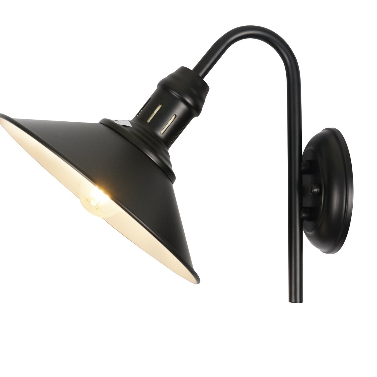 Бра Retro Е27 60 Вт металл черный настенная лампа в ретро индустриальном стиле