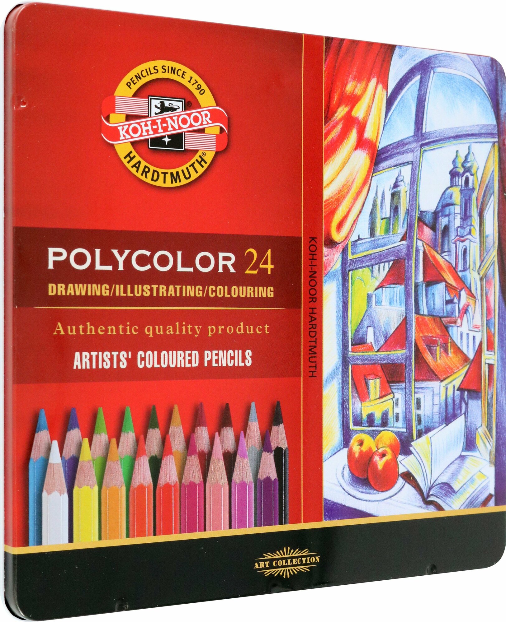 Карандаши цветные художественные Polycolor, 24 цвета