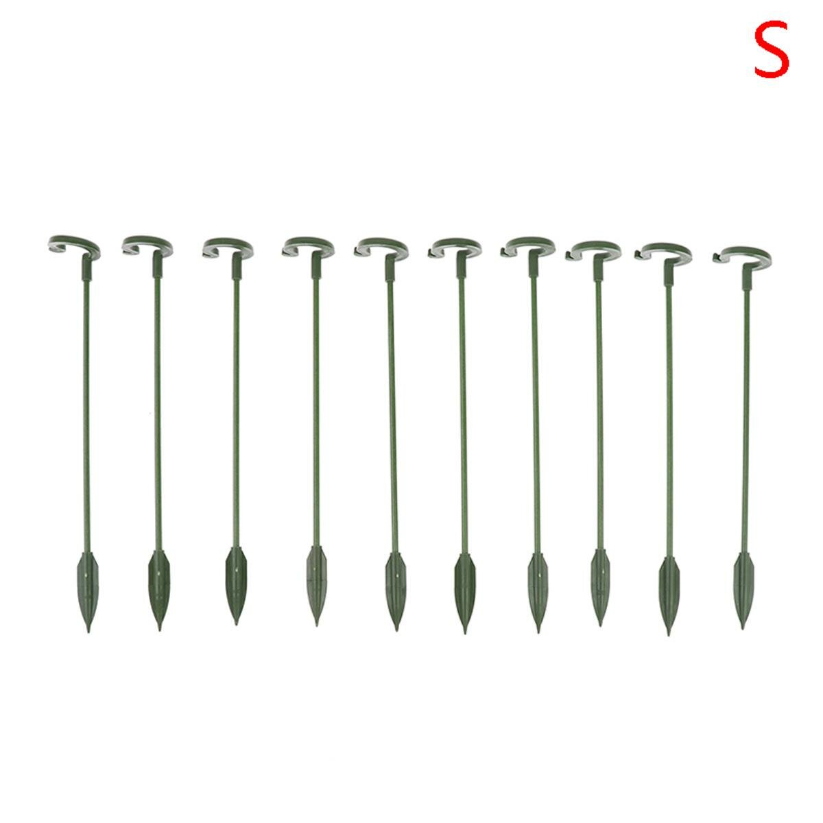 10 шт. Пластиковые опоры для растений, подставки для цветов, многоразовая защита, крепежный инструмент Podazz