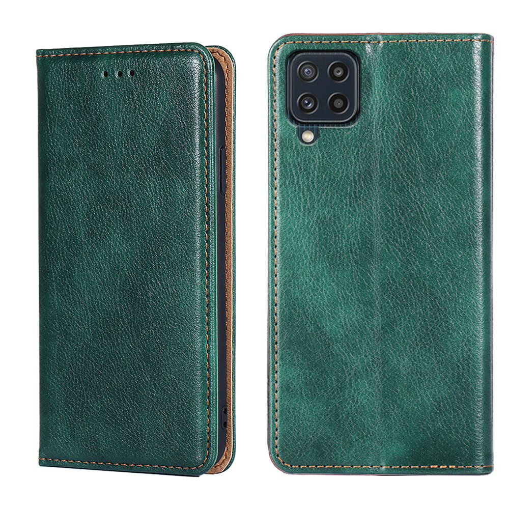 Чехол-книжка MyPads для Samsung Galaxy M32 5G , A32 5G / Самсунг М32 5G,(зеленый)