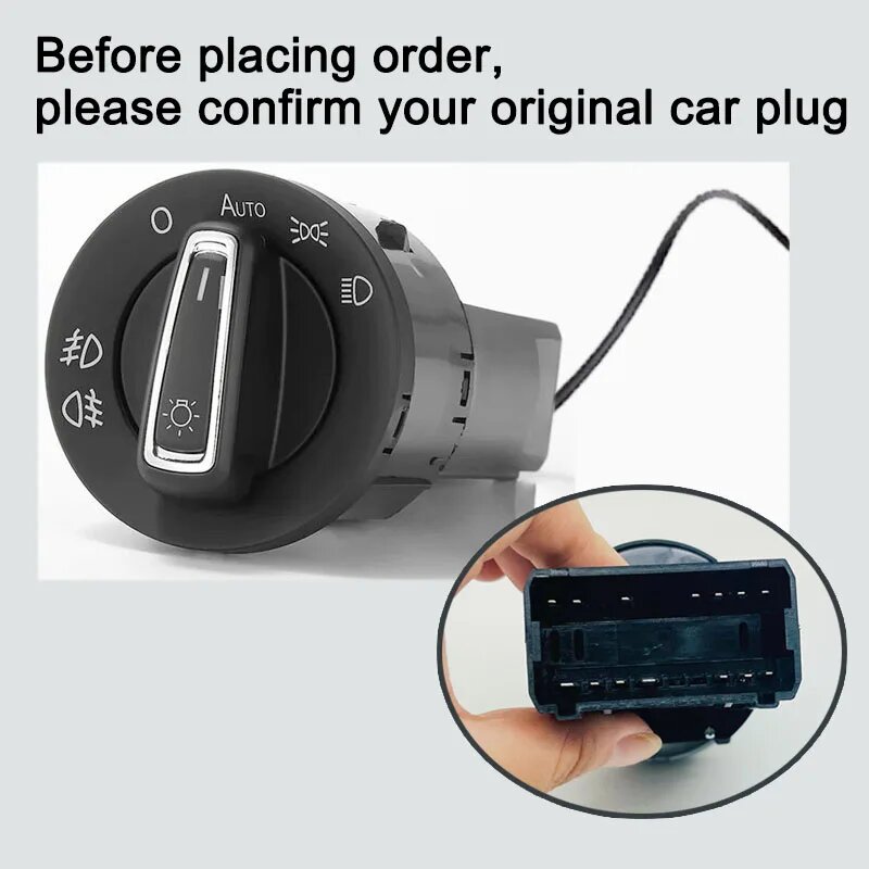Модуль автоматического переключателя фар подходит для Skoda Rapid Volkswagen Polo 2012 ~ big plug
