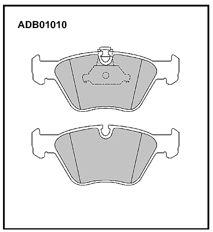 Колодки тормозные дисковые перед Allied Nippon ADB01010