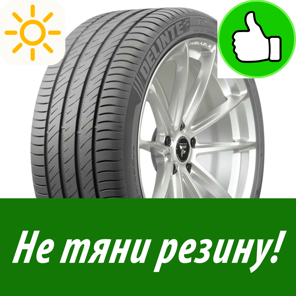 Летняя Шина Delinte 245/45 R18 Ds2-Rft 96Y Runflat для легкового автомобиля