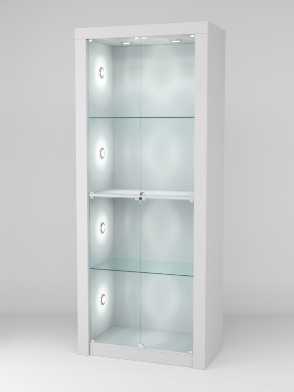 Витрина для бутылок "афродита" №4-4 (закрытая, задняя стенка - ДВП), Серый