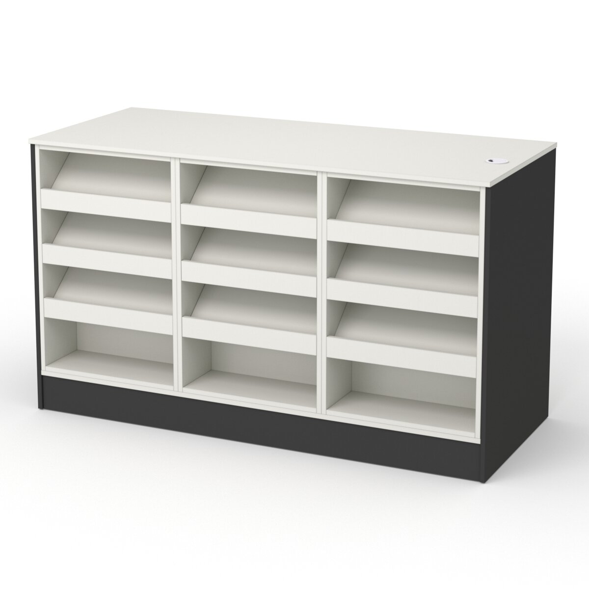 Кассовый стол "ривьера" №2Д, Черный и Белый. Производитель товара - компания Westcom.