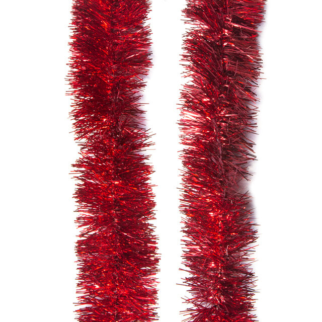 Мишура Праздничная 2 м*70 мм красная, MOROZCO, М1017