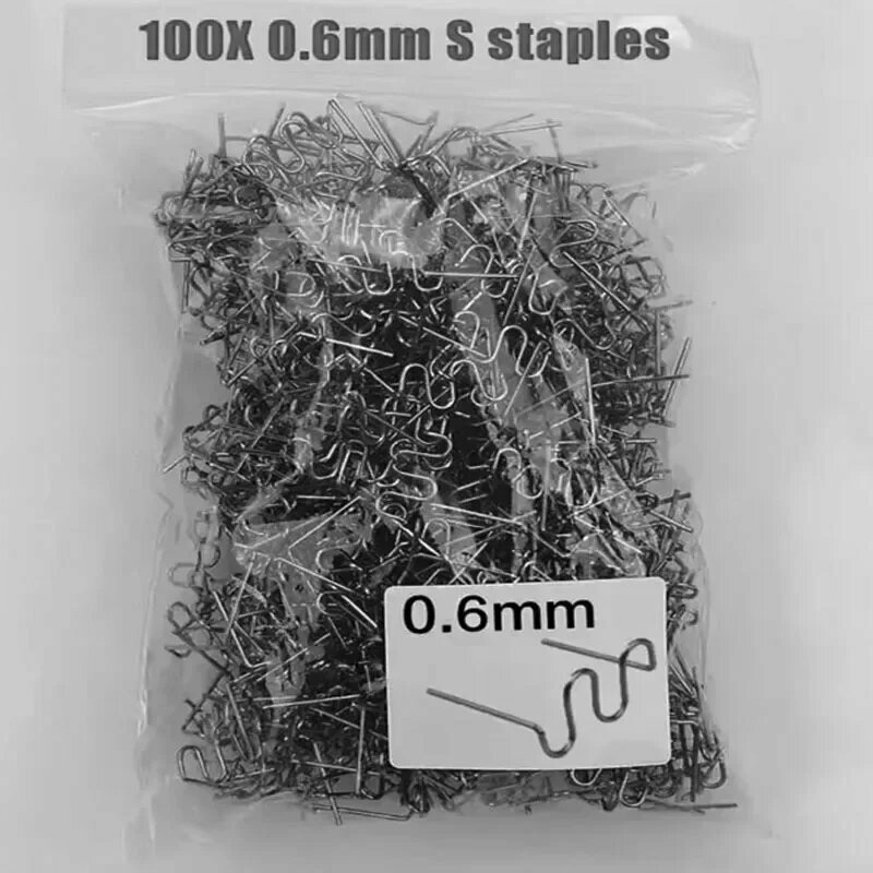 100 шт. S волнистые скобы, пластиковый сварочный бампер, паяльник, горячий пластиковый сварочный аппарат, тепловая пушка, степлер, аксессуары для станков, инструмент для ремонта Style F