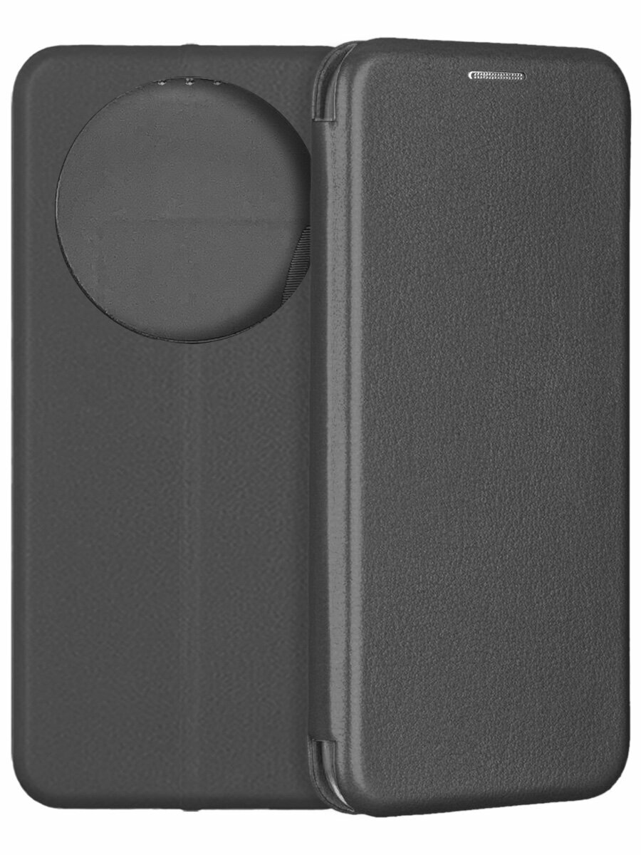 Чехол-книжка для HUAWEI nova 13i черный / подставка, отделение для карт