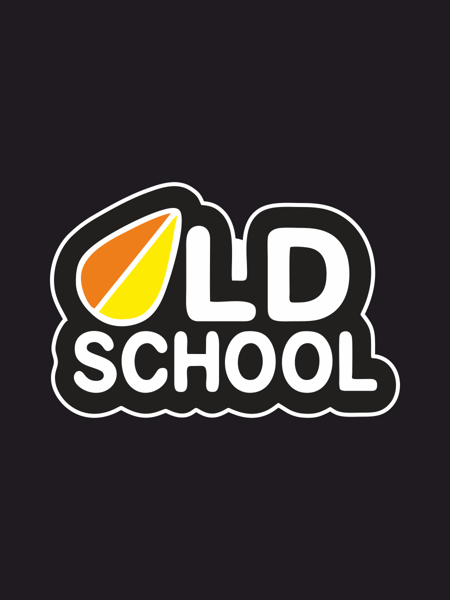 Наклейка на авто Old school старая школа 20x13 см.