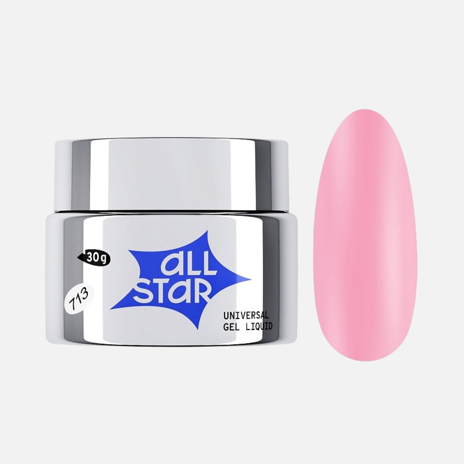 Жидкий гель Universal Gel Liquid All Star 713 Pink 30 г