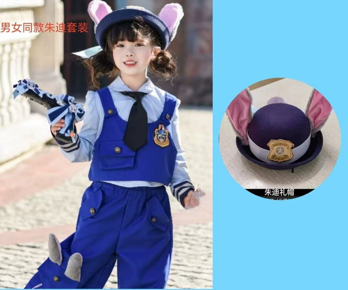 Костюм-тройка Crazy Animal City "Nick Judy Police Officer", для мальчиков и девочек, на весну/осень, цвет костюм-четверка