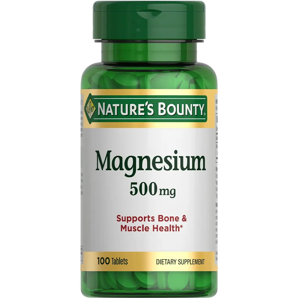 БАД Nature's Bounty Таблетки "Магний - 500 мг", 100 шт. Magnesium 500 mg