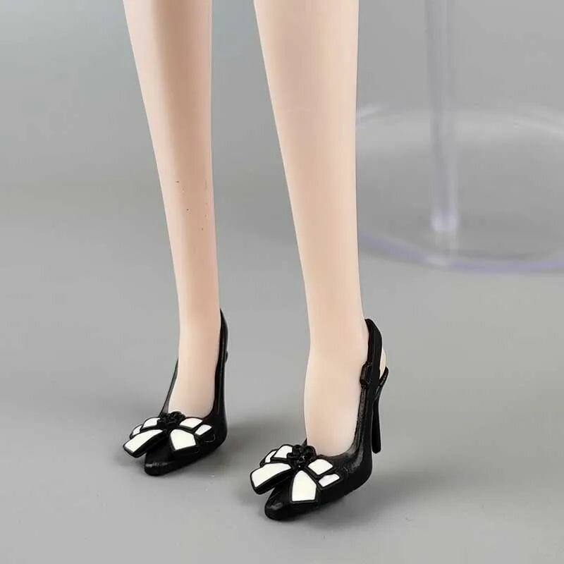 1 пара туфель на высоком каблуке для куклы Барби