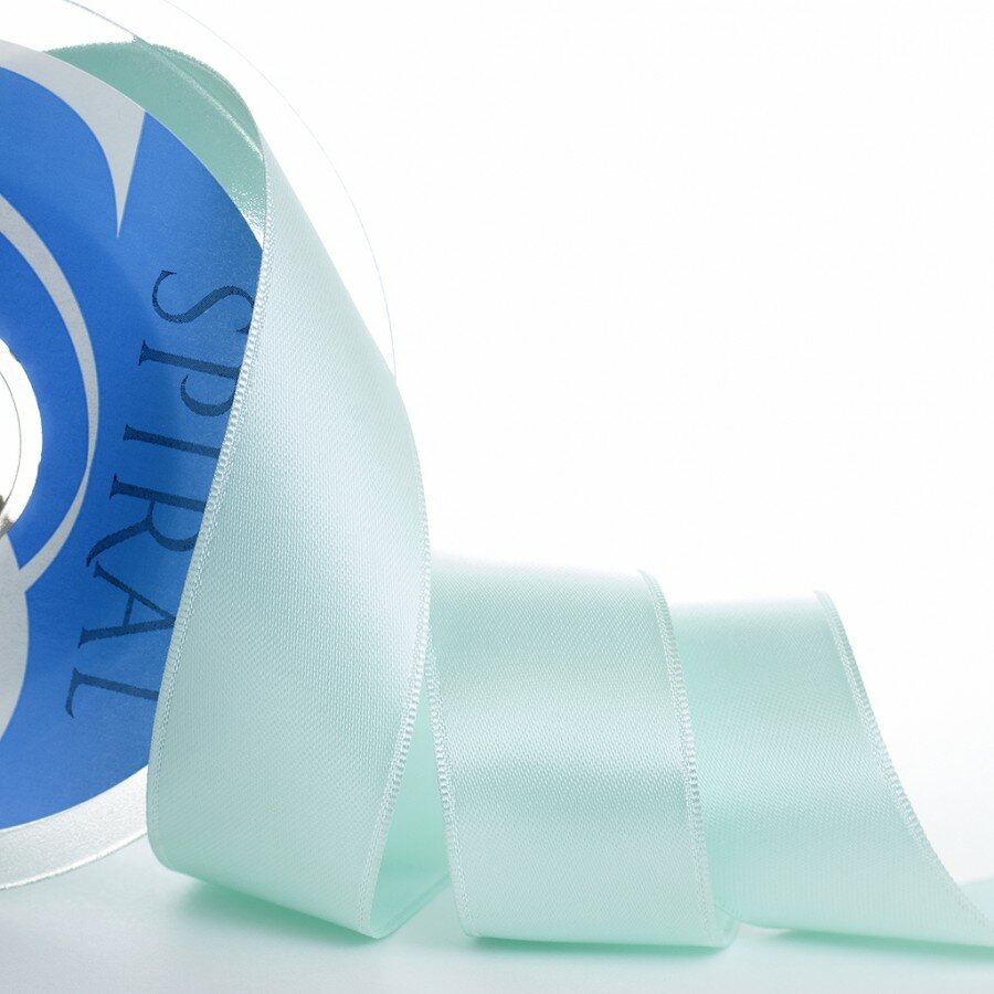 Лента атласная двусторонняя SAFISA, 6.5 мм, 25 м, цвет 53, ментоловый