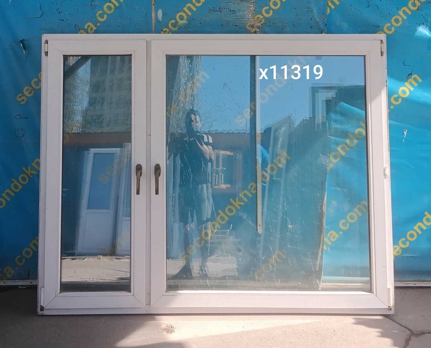 Пластиковое окно Б/У 1400(в)х1770(ш)