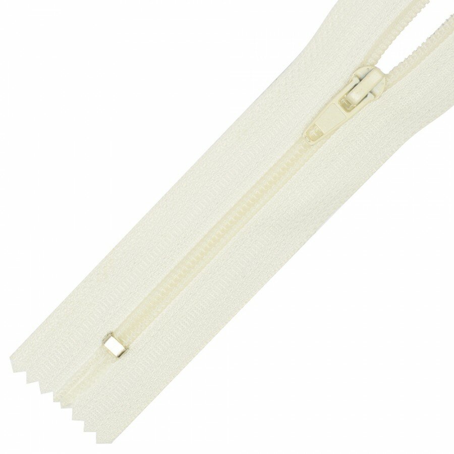 Молния MaxZipper брючная N4 замок автомат, 20см н/р цв. F102 молочный
