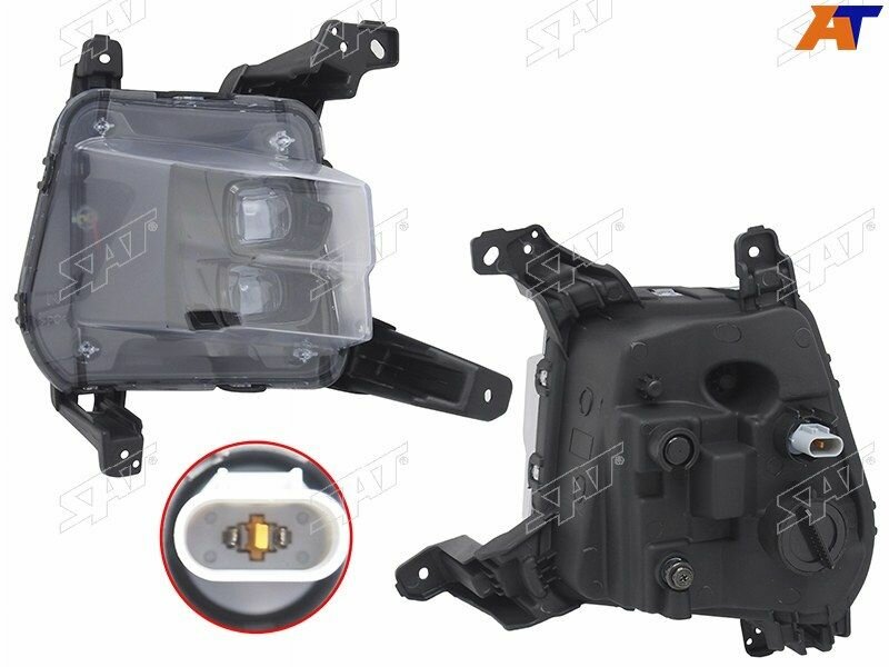 . SAT Фара противотуманная для KIA K5 20- правая LED, комплектация GT