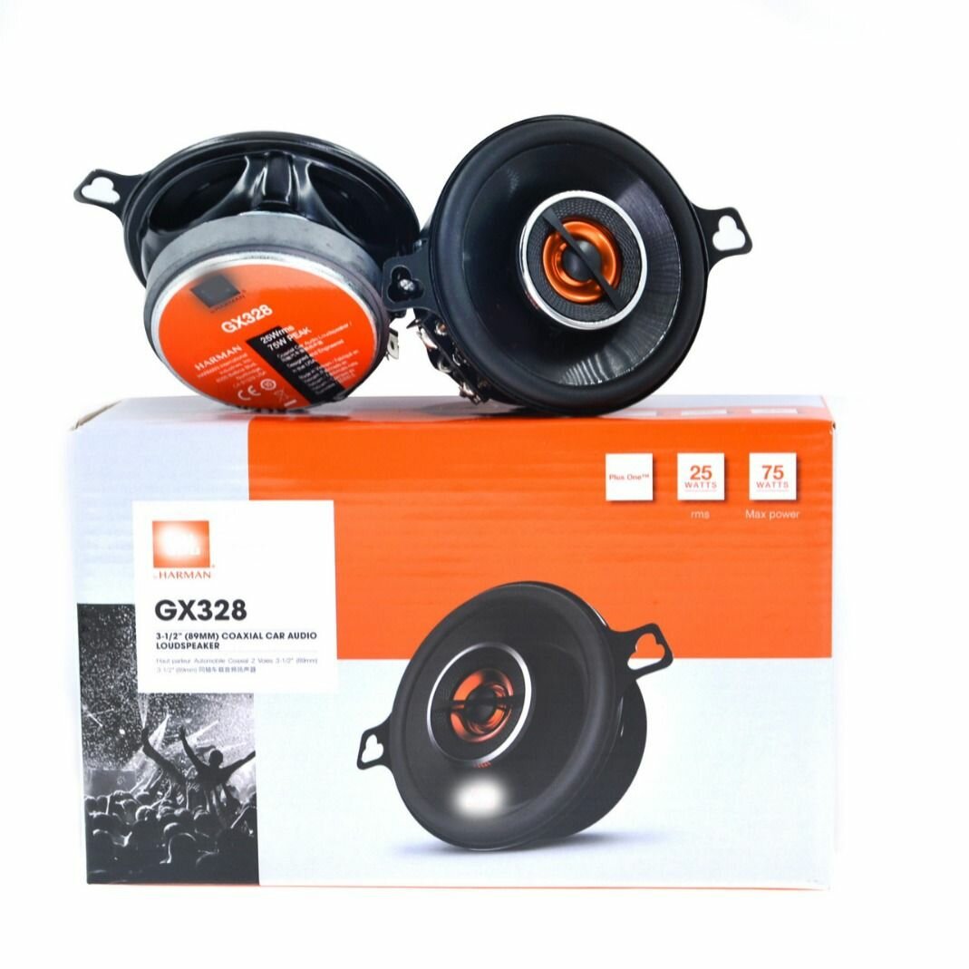 Автоакустика коаксиальные двухполосная 8,9 см GX328