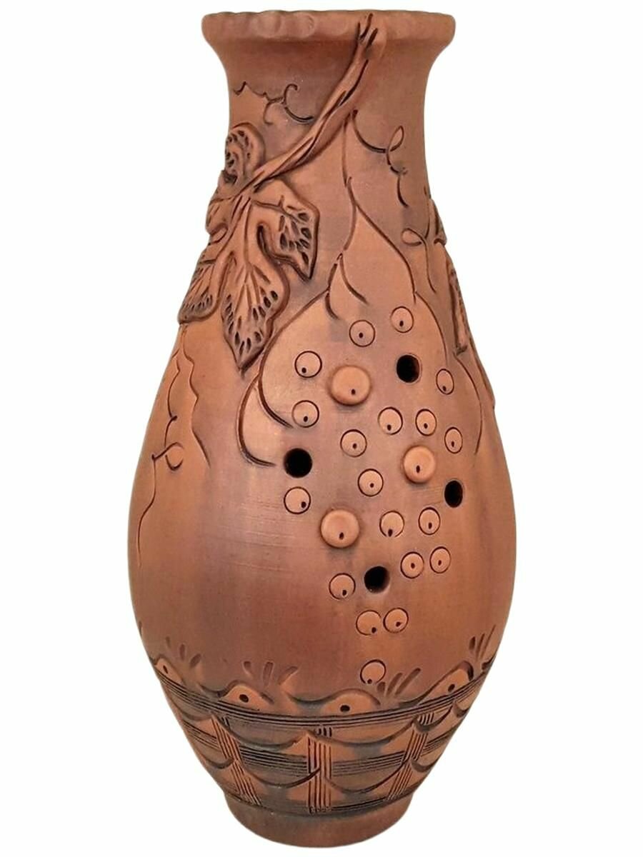 Ваза "Виноград" 42, глина, керамика, ручная работа