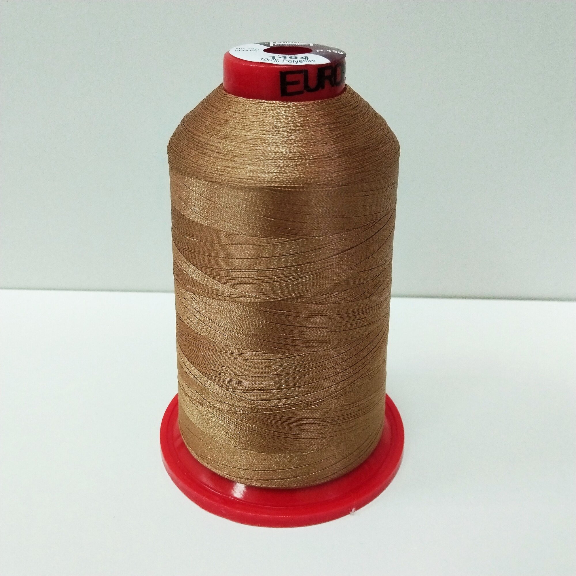 Нитки вышивальные Euron Р-130 №130 5000м, полиэстер, Цвет-1464 коричневый