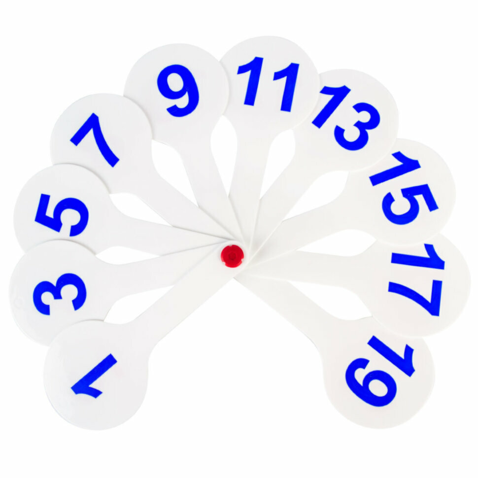 Веер-касса (цифры от 1 до 20) пифагор, 227392, 227392