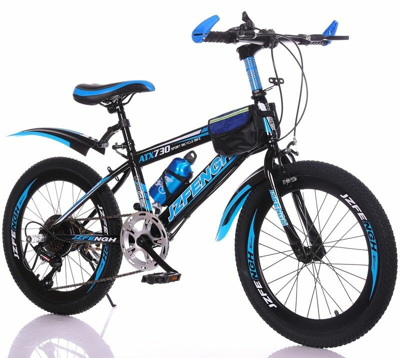 Подростковый горный дисковый 24" рост 130-145см 7 скоростей черный рама 13" MTB велик детский раш гоночный велоспорт хардтейл hardtail 9 лет 7 лет 8 лет SHIMANO скоростной велосипед RUSH HOUR NX 405