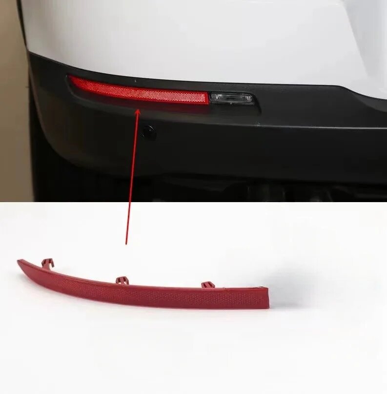 Автомобильный правый/левый красный задний бампер, маркер, отражатель для VW Tiguan 2008 2009 2010 2011 2012 2013 2014 2015 5ND945105 5ND945106