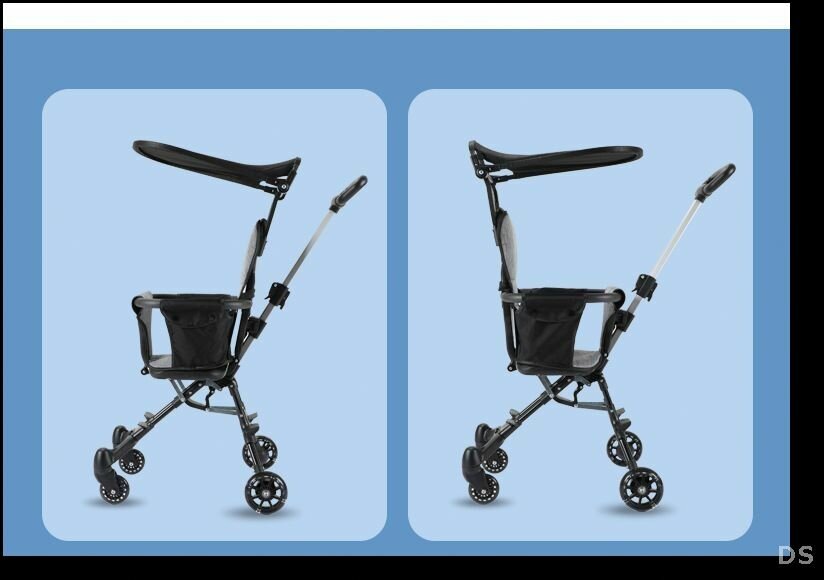 Можно взять с собой легкую складную коляску с высоким обзором, с одной кнопкой, артефакт/тележку для младенцев.