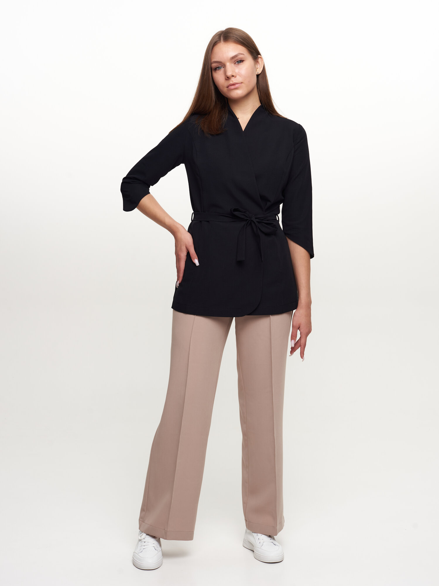 Брюки со стрелками медицинские "Choice", стрейч, универсальные, для медицинских работников и косметологов