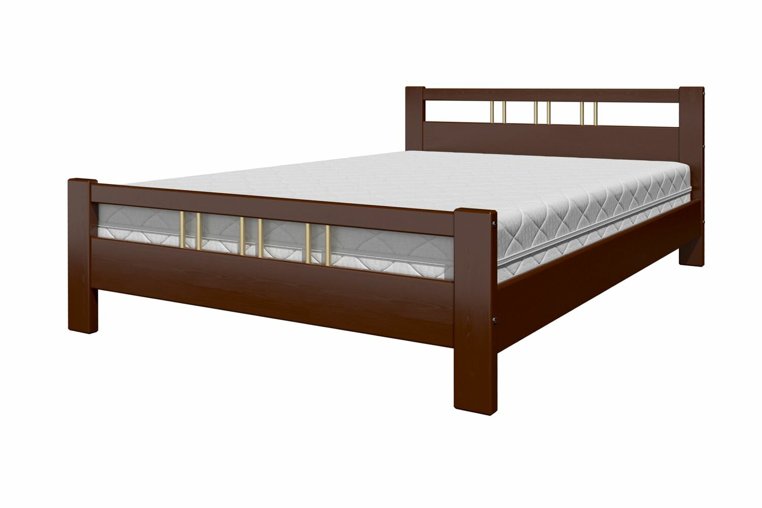 Вероника-3 Кровать Орех 120х200