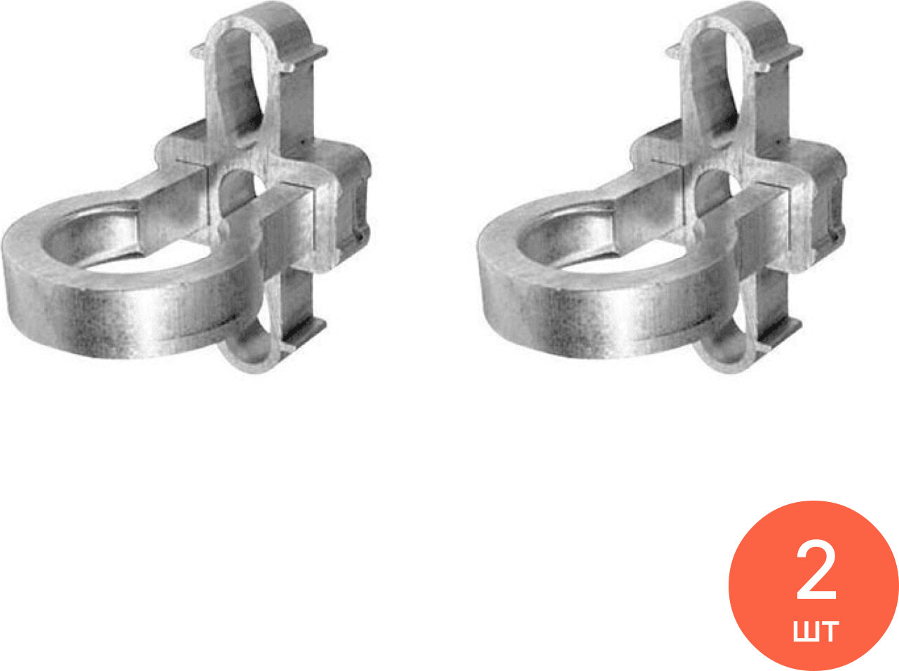 Кронштейн крепежный Нилед анкерный CS10.3, из коррозионностойкого алюминиевого сплава, диаметр болтов 14мм, 15000Н / крепеж (комплект из 2 шт)