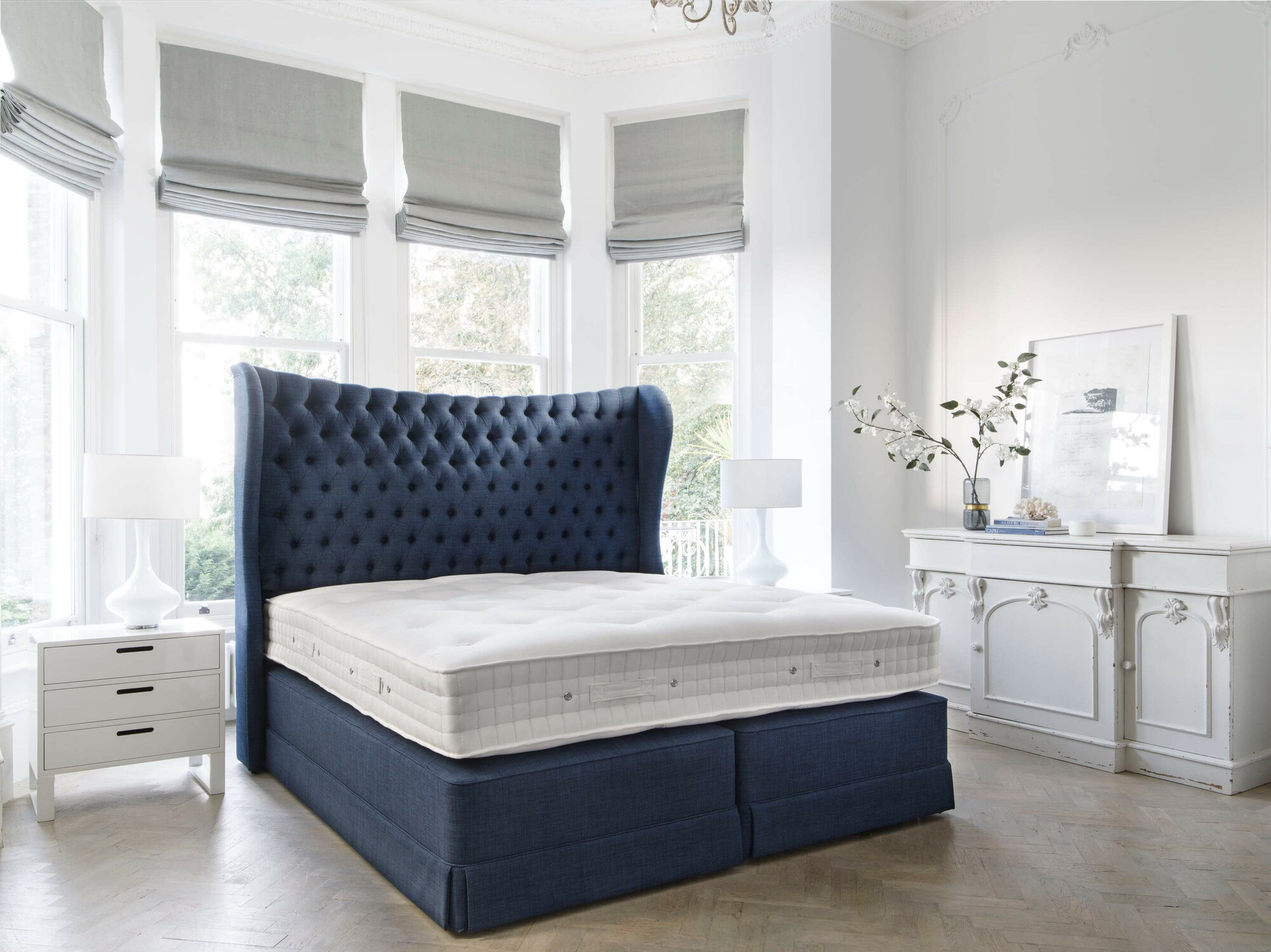 Матрас Reserve, Hypnos, пружинный, ручная работа с натуральными материалами, средней жесткости, 180*195 см